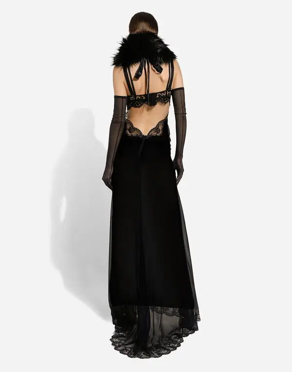 Dolce & Gabbana Semi-sheer Maxi Nightdress
