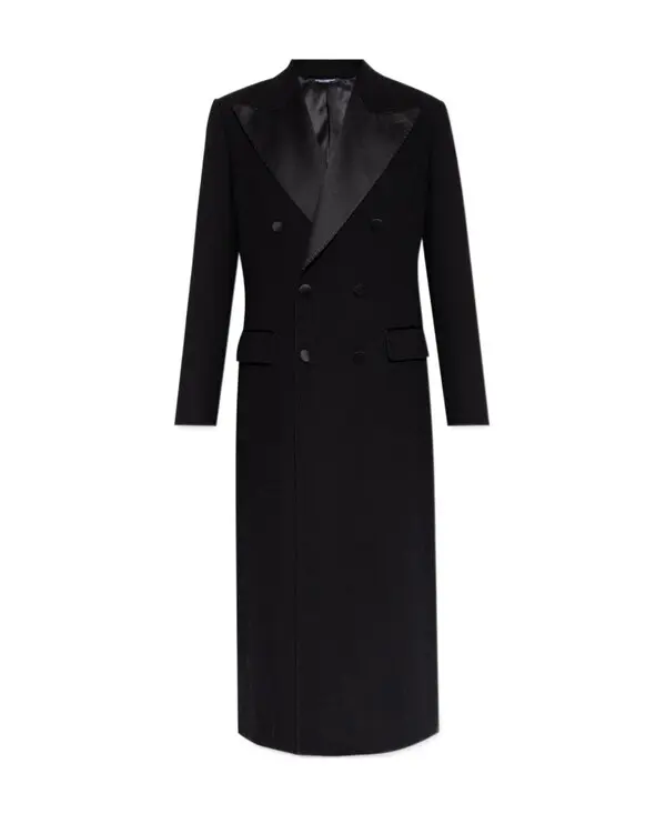 Dolce & Gabbana Double-breasted Peaked-lapel Coat