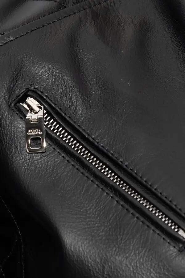 Dolce & Gabbana Dolce Gabbana Cropped Biker Jacket