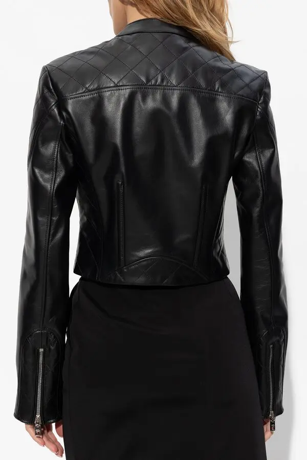 Dolce & Gabbana Dolce Gabbana Cropped Biker Jacket