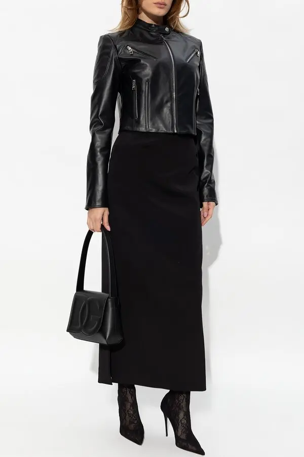 Dolce & Gabbana Dolce Gabbana Cropped Biker Jacket
