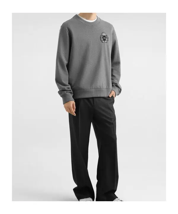 Dolce & Gabbana Dolce Gabbana Heraldic Patch Crewneck Sweatshirt