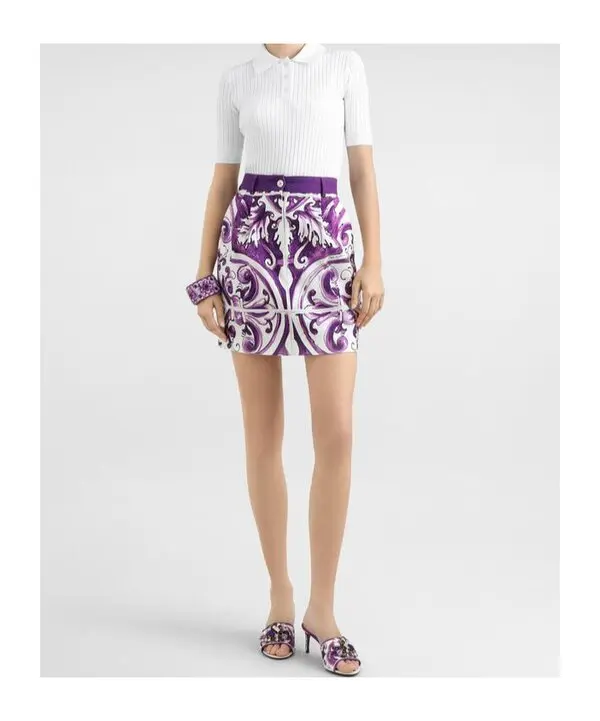 Dolce & Gabbana Ribbed Polo Top