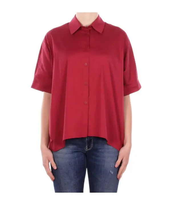Max Mara Bchpittura Short-sleeved Satin Shirt
