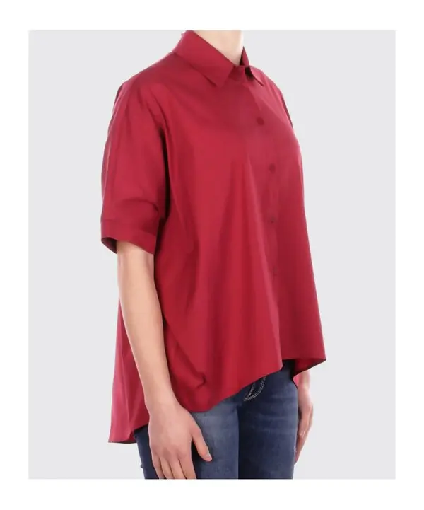 Max Mara Bchpittura Short-sleeved Satin Shirt