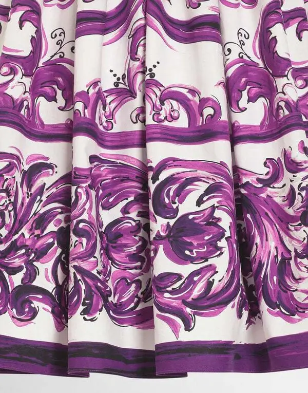 Dolce & Gabbana Majolica-print Poplin Dress