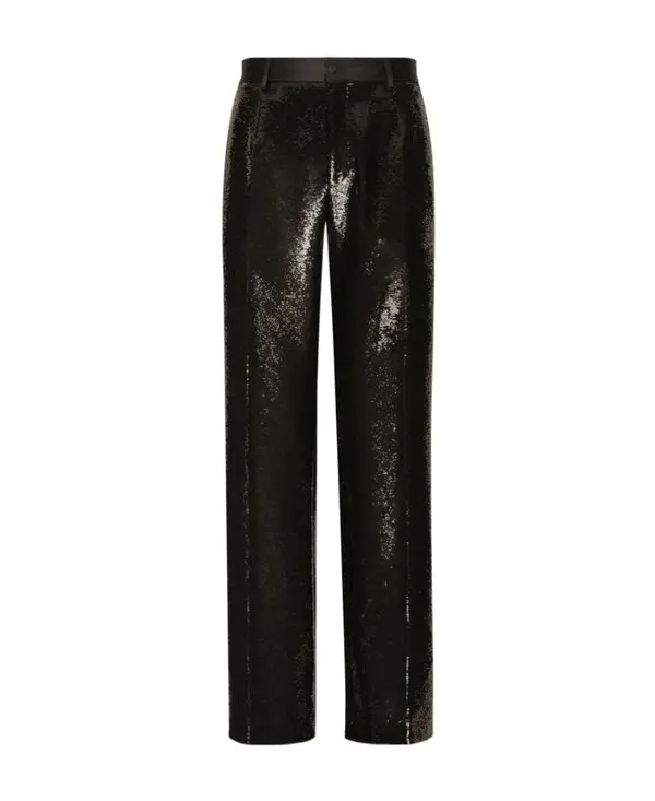 Dolce & Gabbana Dolce Gabbana Sequined Straight-leg Pants