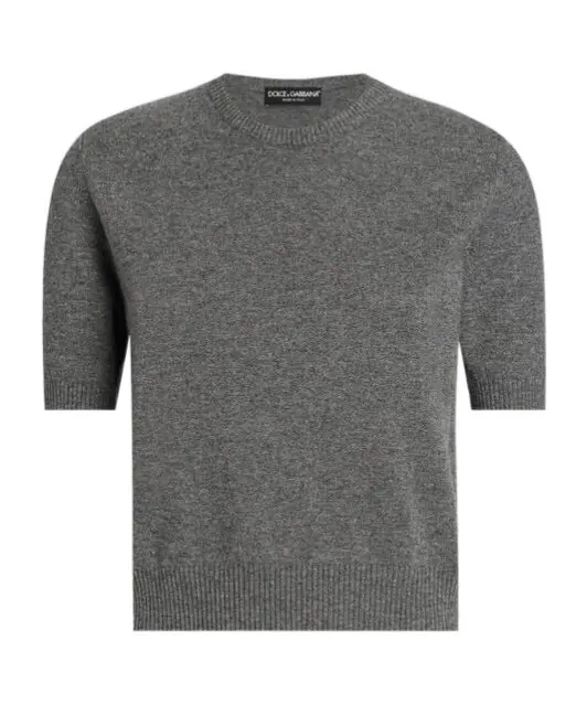 Dolce & Gabbana Short-sleeve Cashmere Sweater