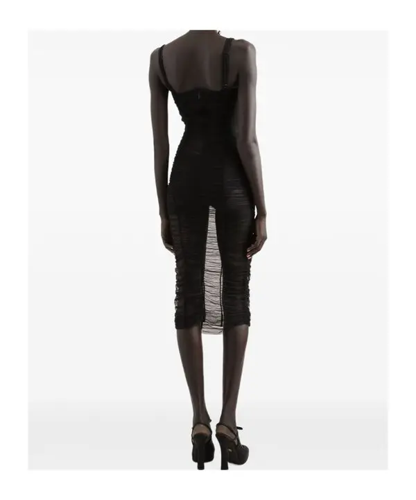 Dolce & Gabbana X Kim Draped Tulle Midi Dress