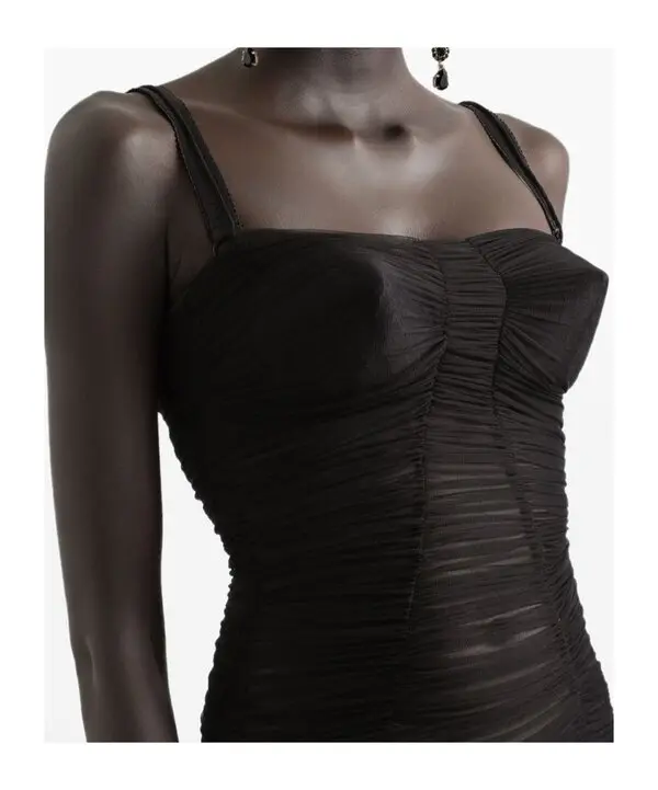 Dolce & Gabbana X Kim Draped Tulle Midi Dress