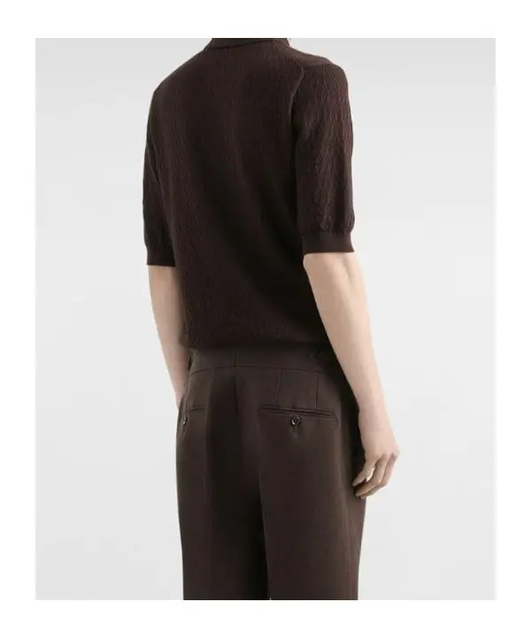 Dolce & Gabbana Dolce Gabbana Micro-pattern Polo Shirt