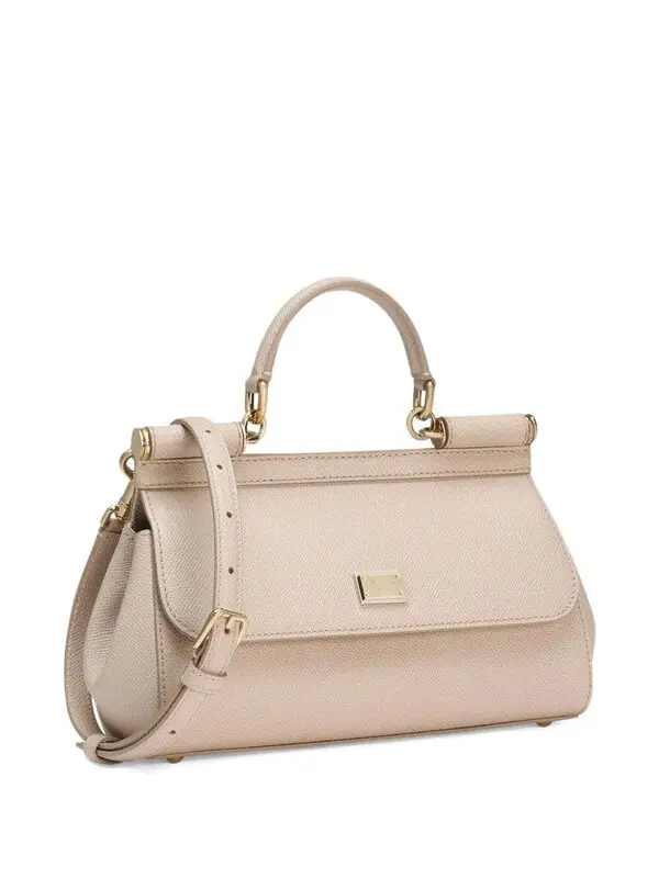 Dolce & Gabbana Dolce Gabbana Logo Plaque Medium Sicily Handbag