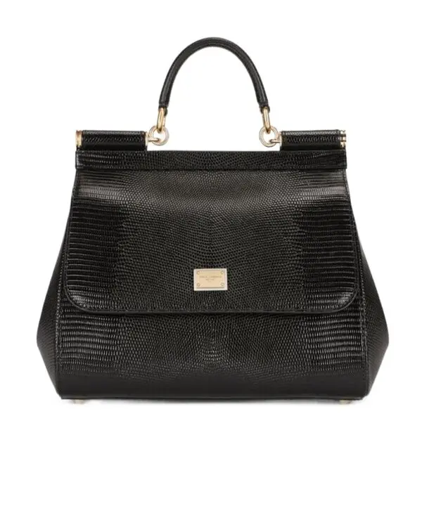 Dolce & Gabbana Dolce Gabbana Logo Plate Large Sicily Handbag