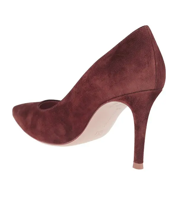 GIANVITO ROSSI 105mm Suede Pointed-toe Heeled Pumps