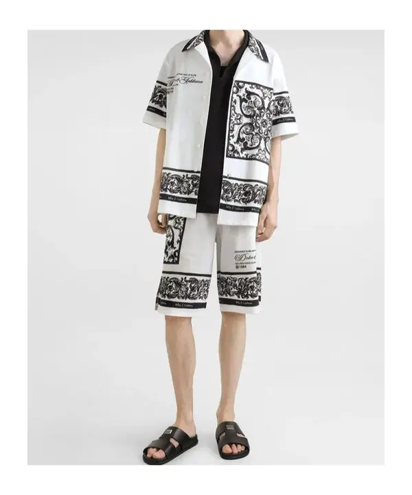 Dolce & Gabbana Dolce Gabbana Majolica Printed Hawaii Shirt