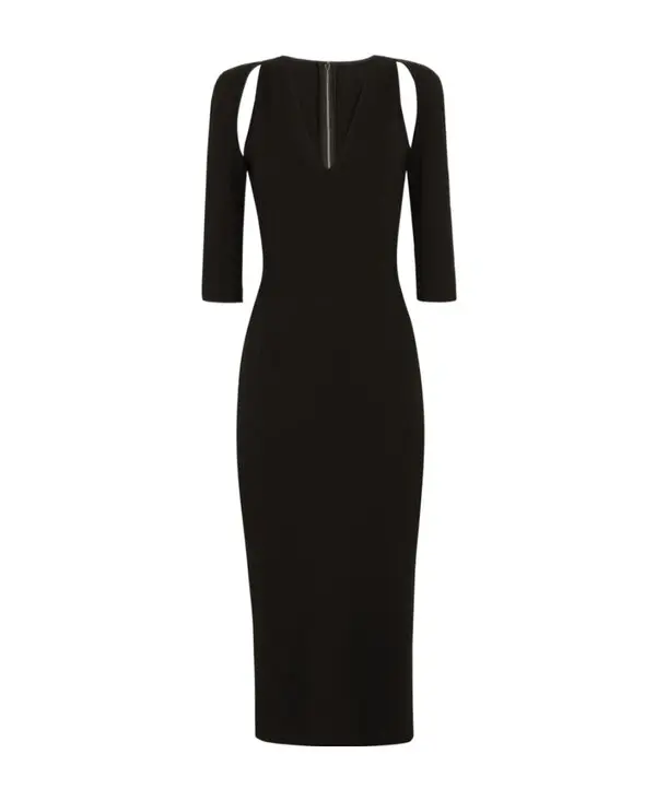 Dolce & Gabbana Dolce Gabbana Cut-out Jersey Midi Dress
