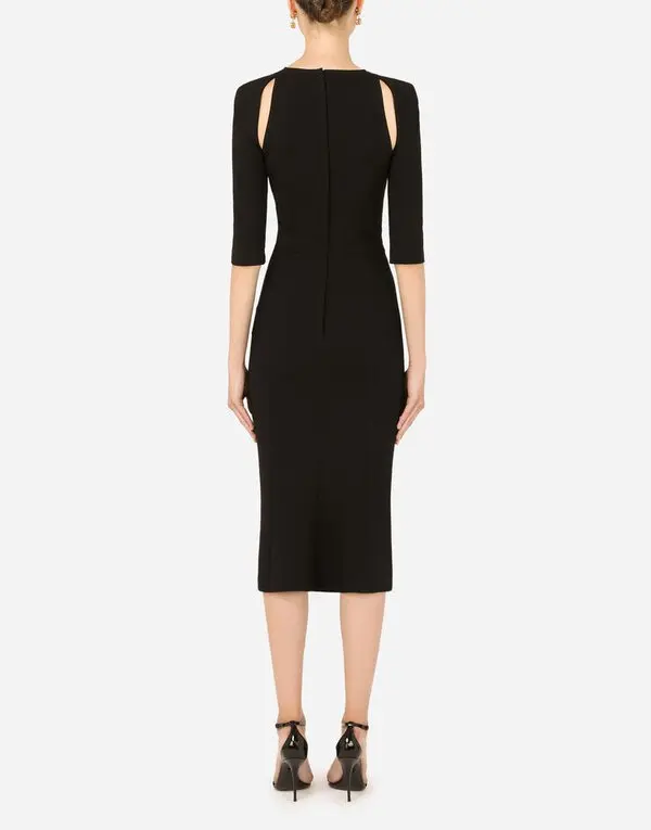 Dolce & Gabbana Dolce Gabbana Cut-out Jersey Midi Dress