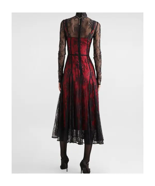 Dolce & Gabbana Chantilly Lace Midi Dress