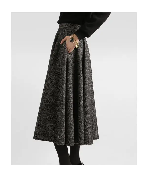 Dolce & Gabbana Dolce Gabbana Pleated Flared Midi Skirt