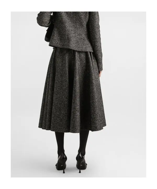 Dolce & Gabbana Dolce Gabbana Pleated Flared Midi Skirt