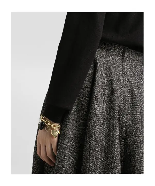 Dolce & Gabbana Dolce Gabbana Pleated Flared Midi Skirt