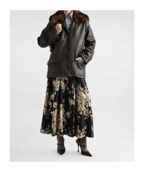 Dolce & Gabbana Dolce Gabbana Rose Printed Midi Skirt