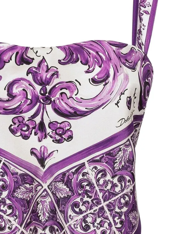 Dolce & Gabbana Dolce Gabbana Majolica-printed Top