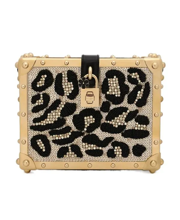 Dolce & Gabbana Dolce Box Leopard-pattern Bag
