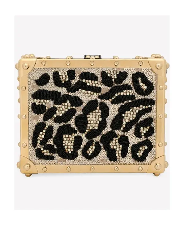 Dolce & Gabbana Dolce Box Leopard-pattern Bag