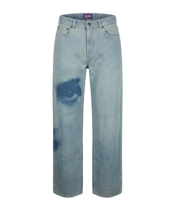 JEAN PAUL GAULTIER Face Print Straight-leg Jeans