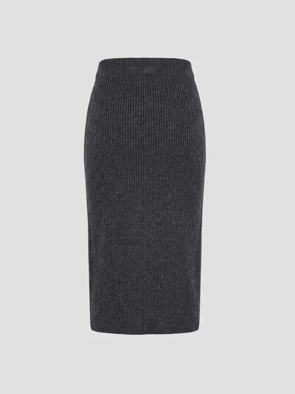 JEAN PAUL GAULTIER Ribbed Knit Skirt