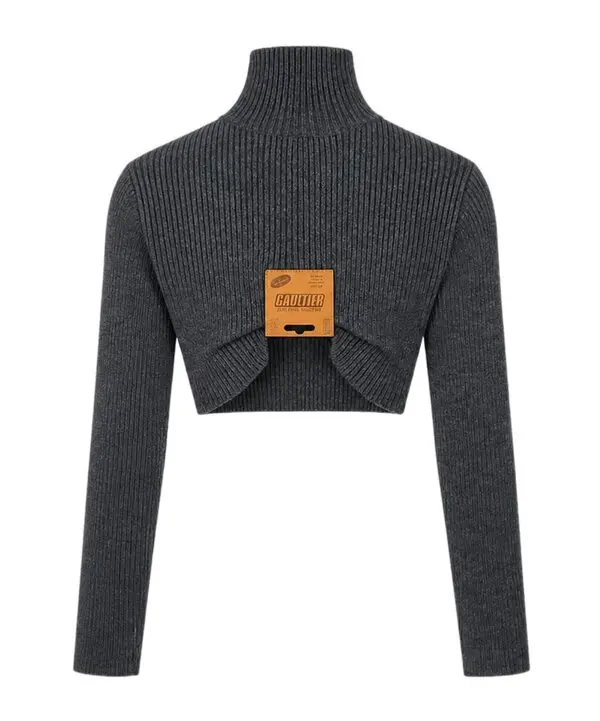 JEAN PAUL GAULTIER Turtleneck Knit Top - No