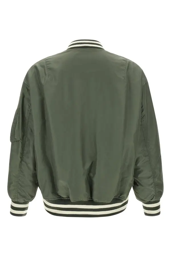 Comme Des Garçons Homme Patch Oversized Bomber Jacket