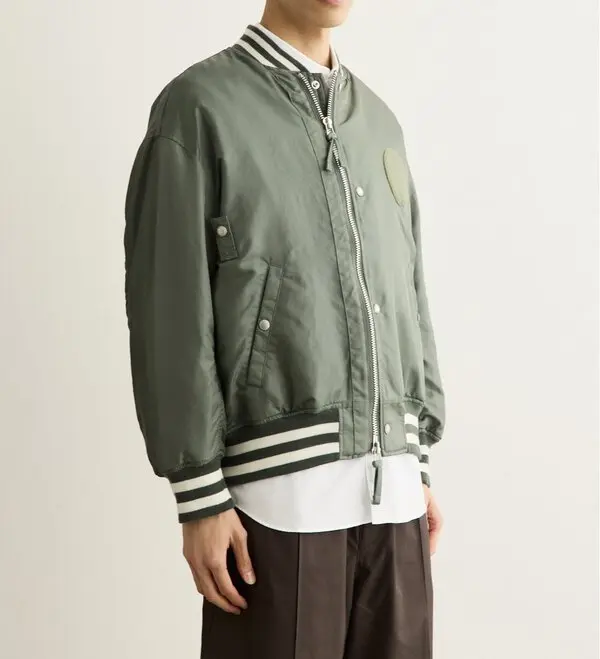 Comme Des Garçons Homme Patch Oversized Bomber Jacket