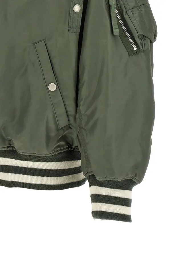 Comme Des Garçons Homme Patch Oversized Bomber Jacket