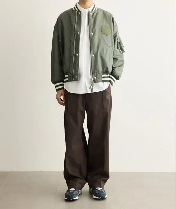 Comme Des Garçons Homme Patch Oversized Bomber Jacket