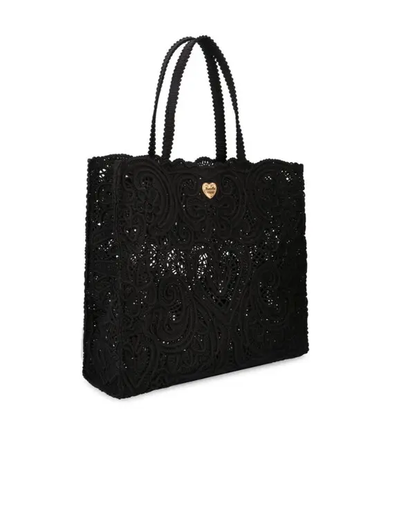 Dolce & Gabbana Dolce Gabbana Beatrice Lace Tote Bag