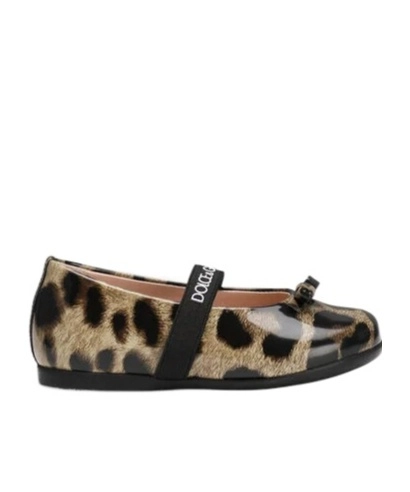 Dolce & Gabbana Leopard-print Bow Ballerinas