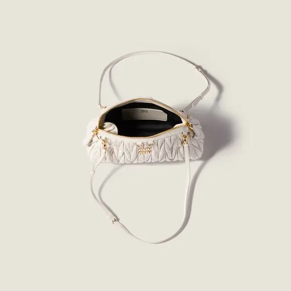 Miu Miu Caprice Matelassé Nappa Leather Clutch