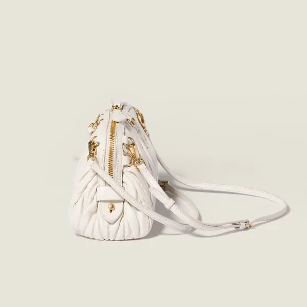 Miu Miu Caprice Matelassé Nappa Leather Clutch