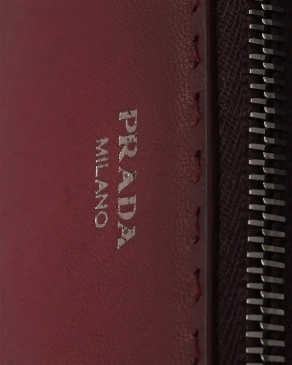 Prada Antiqued Leather Pouch