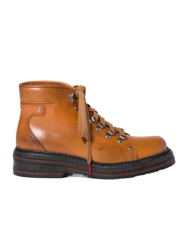 Miu Miu Leather Booties