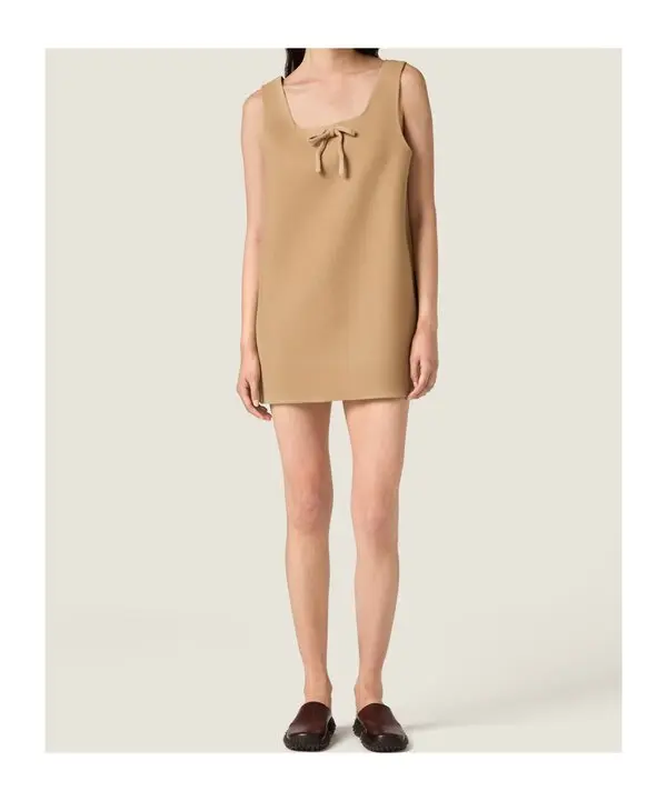Miu Miu Waxed Double Wool Dress
