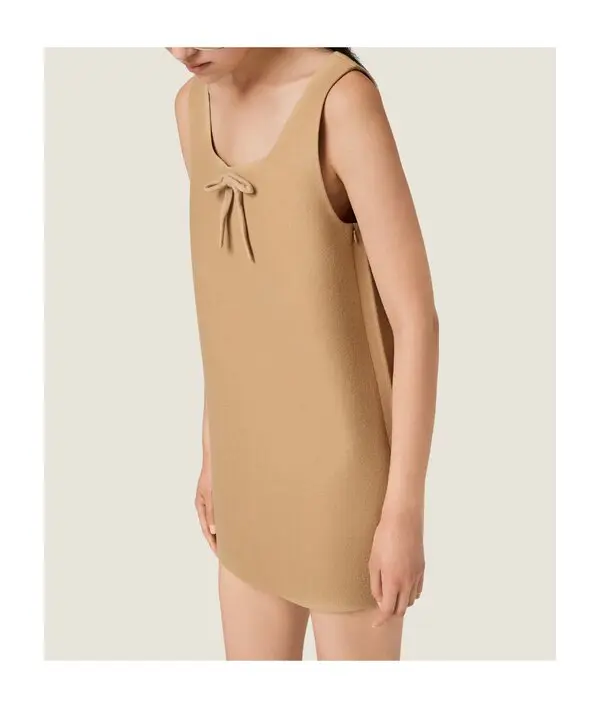 Miu Miu Waxed Double Wool Dress