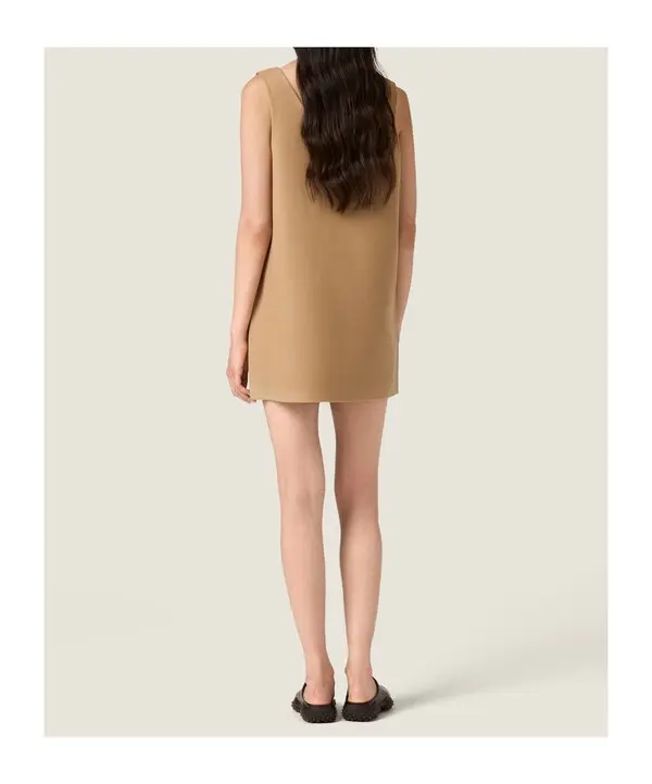 Miu Miu Waxed Double Wool Dress