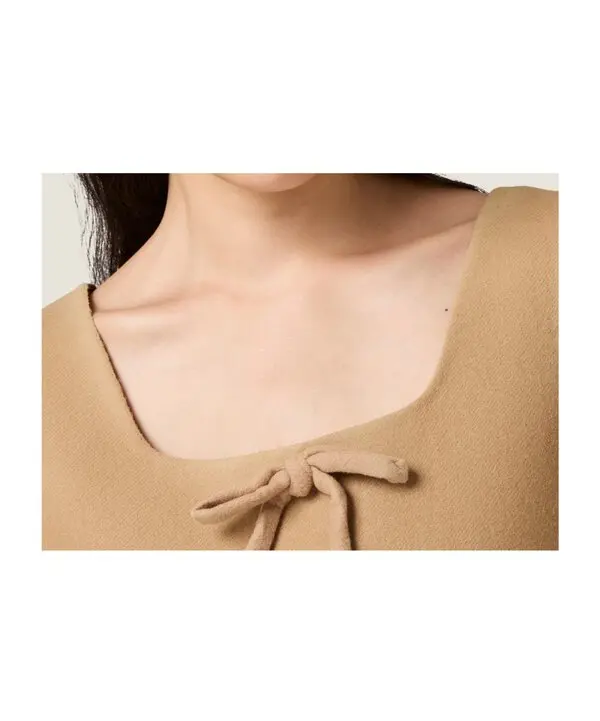 Miu Miu Waxed Double Wool Dress
