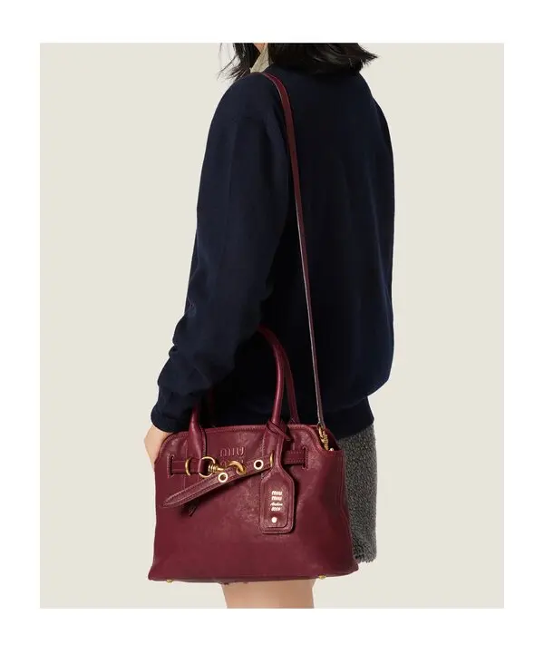 Miu Miu Aventure Nappa Leather Bag