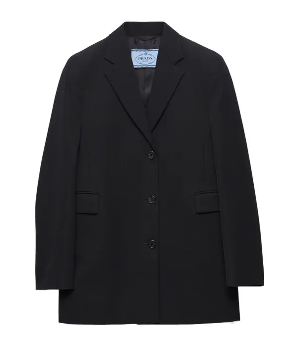 Prada Single-breasted Gabardine Jacket