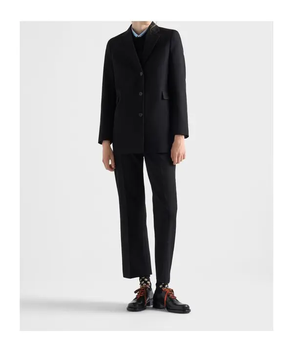 Prada Single-breasted Gabardine Jacket