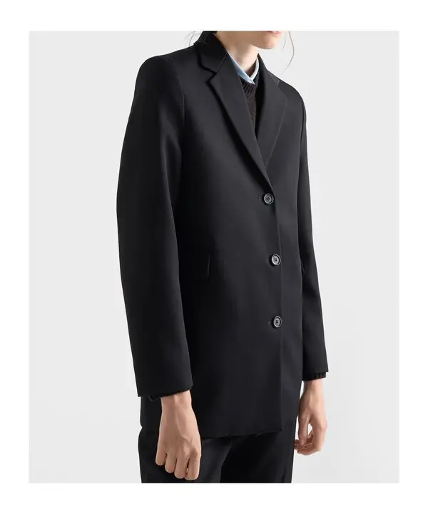 Prada Single-breasted Gabardine Jacket